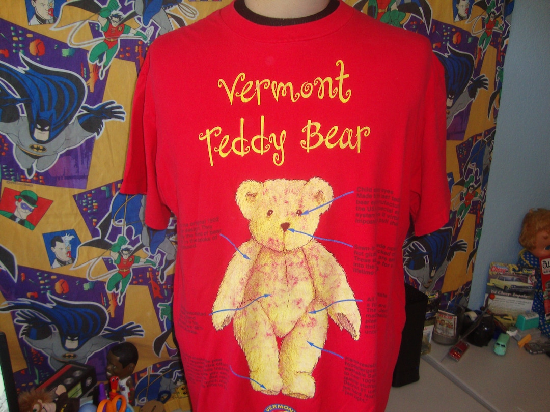 Vintage des années 90 Vermont Teddy Bear rouge t-shirt taille XL - Etsy ...
