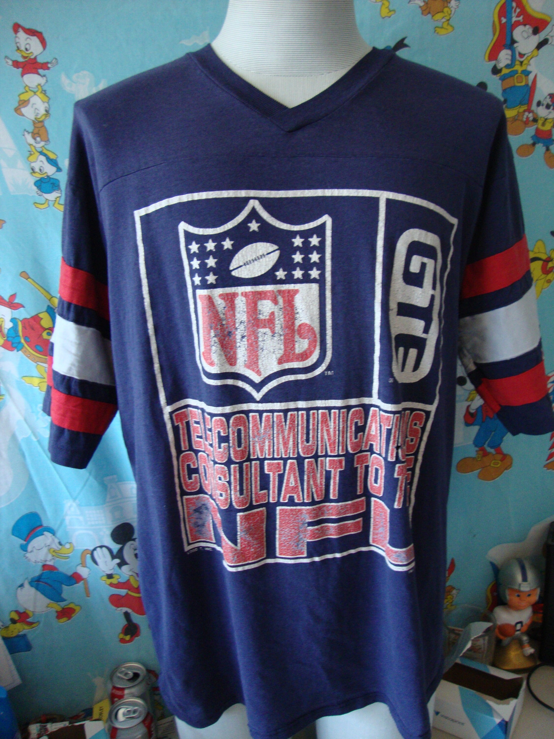 Vintage 90 NFL GTE Telecommunications Consultant Jersey Ringer | Etsy