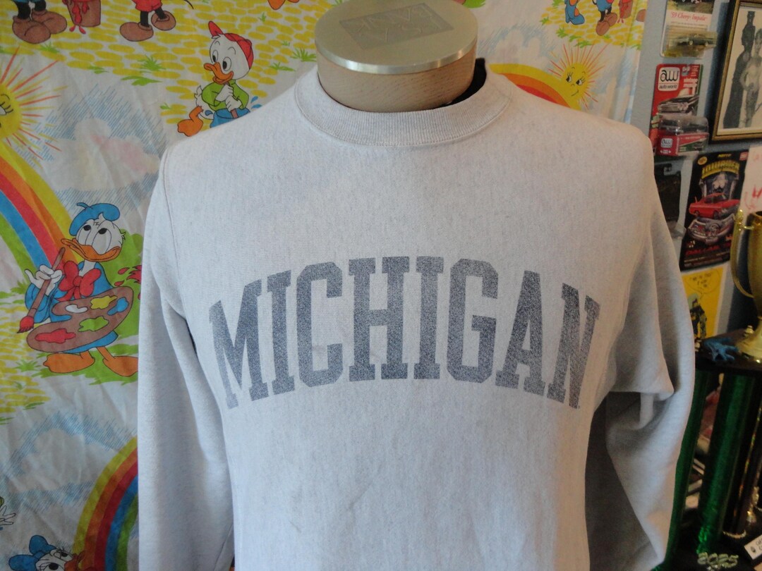 Michigan State University Spartans Grey Champion Reverse Weave Crewneck ...