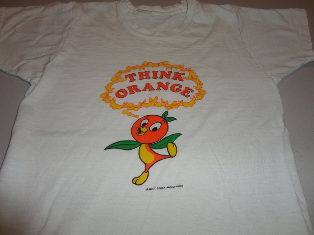 Vintage 70's Walt Disney Thin Orange Bird Cartoon T Shirt Kids Size 6T ...