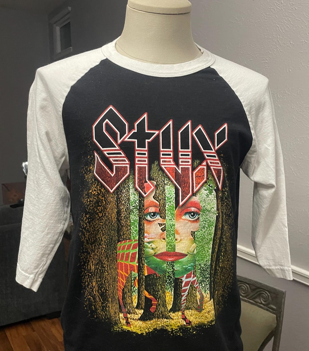 Vintage 2000s Styx Concert Tour Raglan Sleeve T-shirt Size M - Etsy