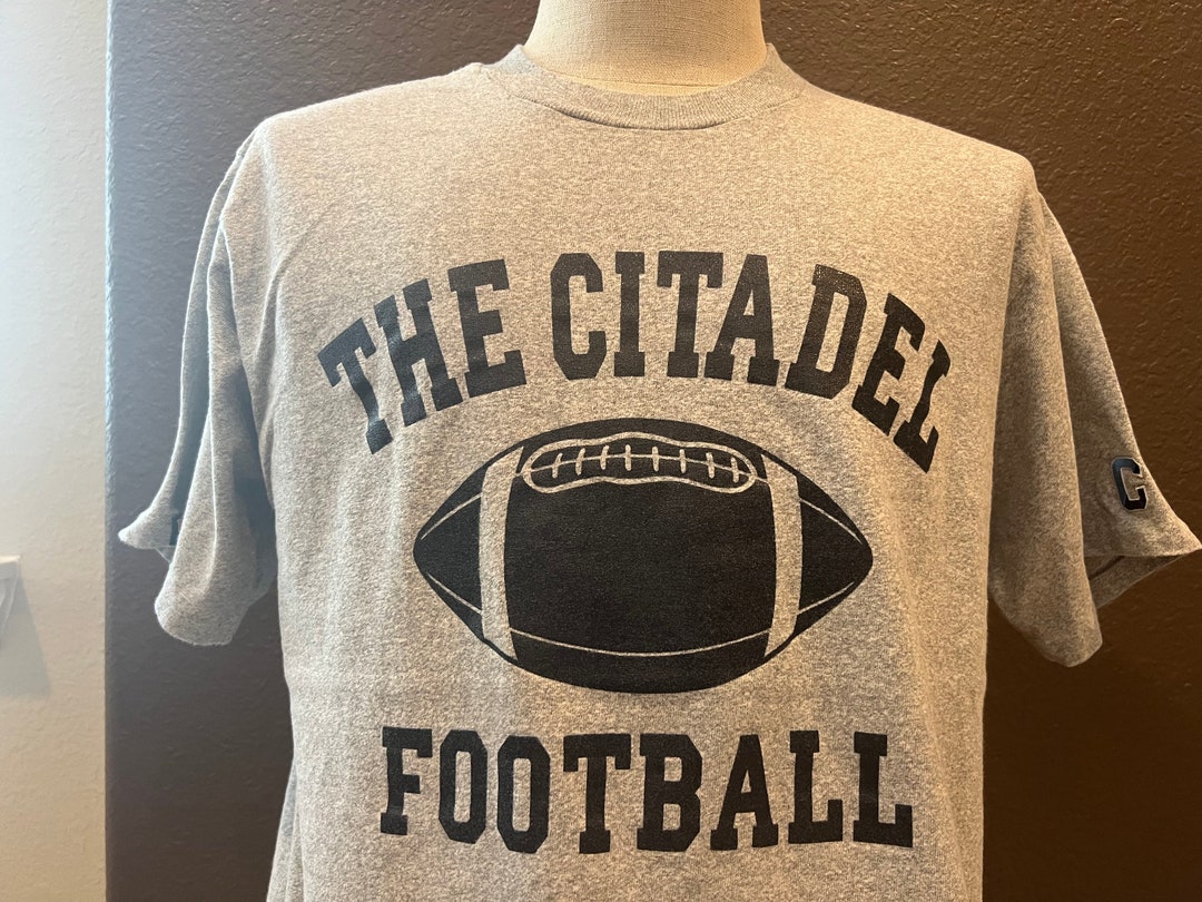 Vintage 90's the Citadel Football Grey T Shirt Size L - Etsy