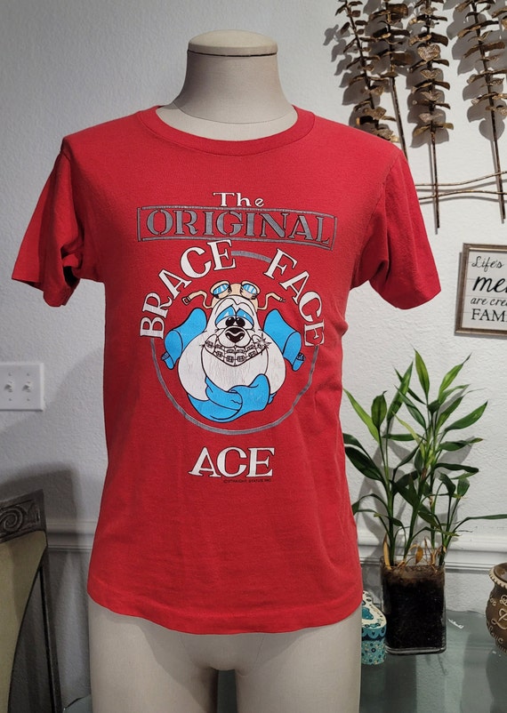 Vintage 80s The Original Brace Face ACE Cartoon Bulld… - Gem