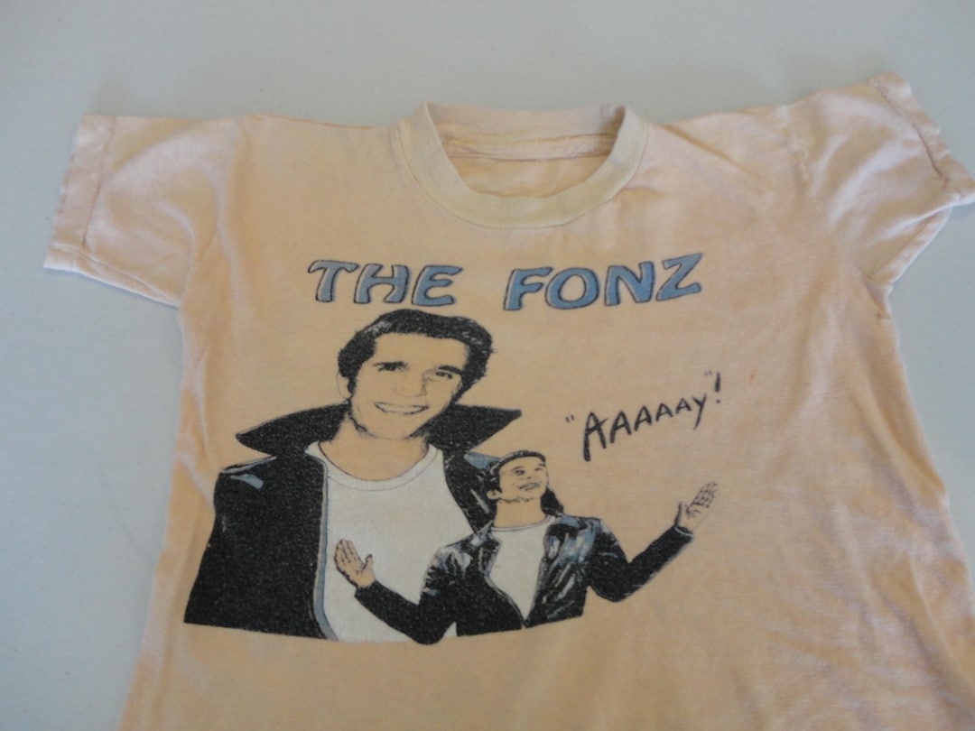 Vintage 70’s Happy Days TV Show the Fonz Tan Kids T Shirt Size 6 - Etsy