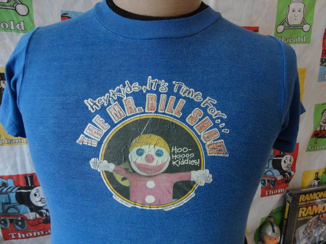 Vintage 70's Mr. Bill Oh No SNL Sluggo Blue T Shirt S - Etsy