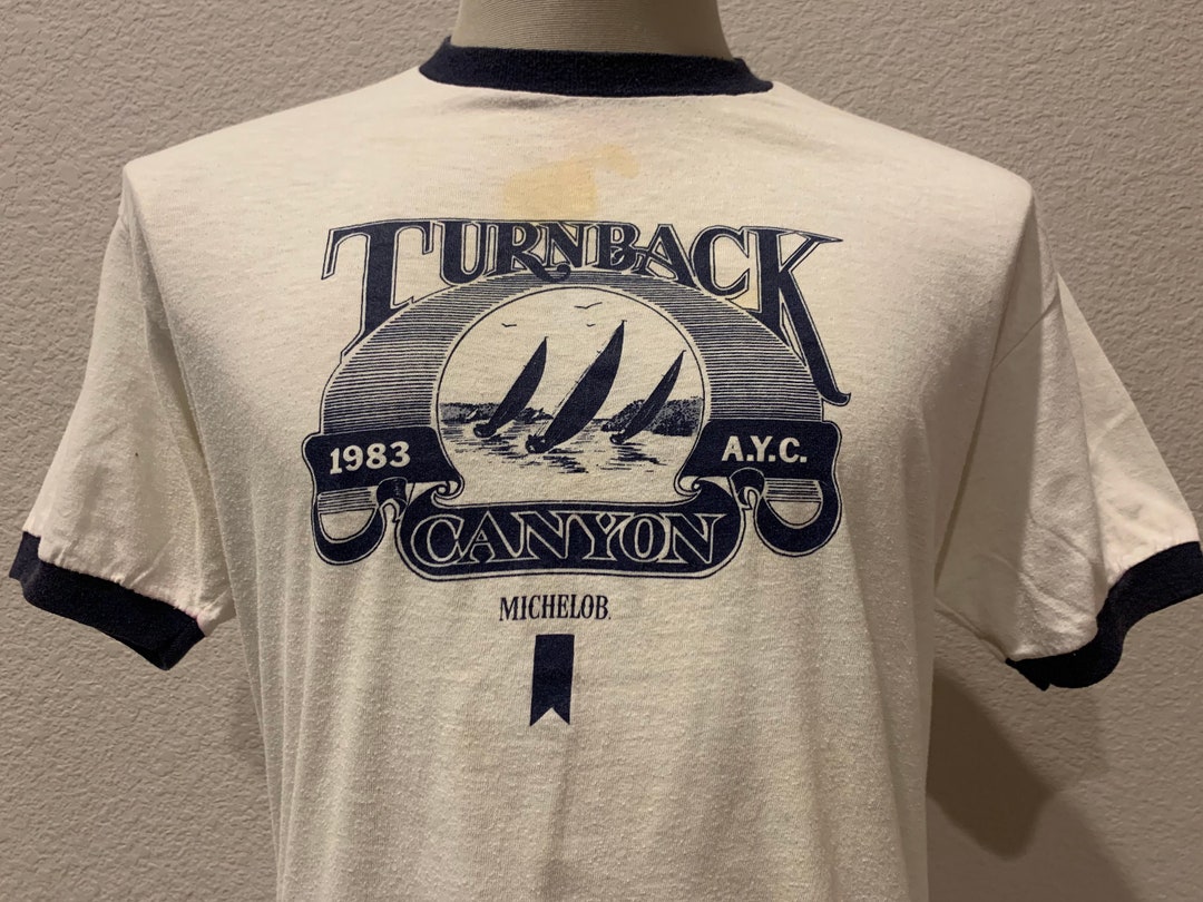 Vintage 80's Turnback Canyon Michelob White T Shirt Size L - Etsy