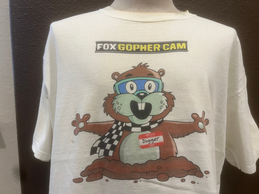 Vintage 90's Fox Gopher Cam Nascar Racing White T Shirt Size XL - Etsy