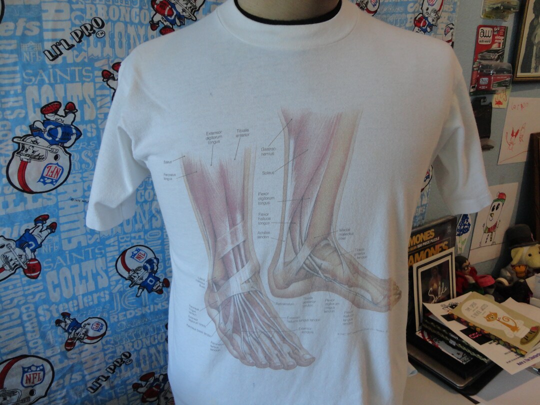 Vintage 90's Foot Anatomy Graphic Podiatrist T Shirt L - Etsy