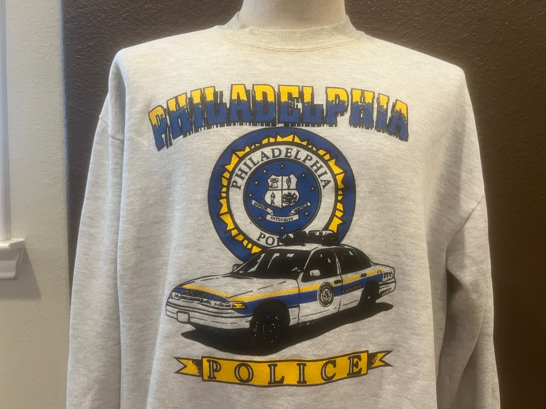 Vintage 90's Philadelphia Police Grey Crewneck Sweatshirt Size L - Etsy