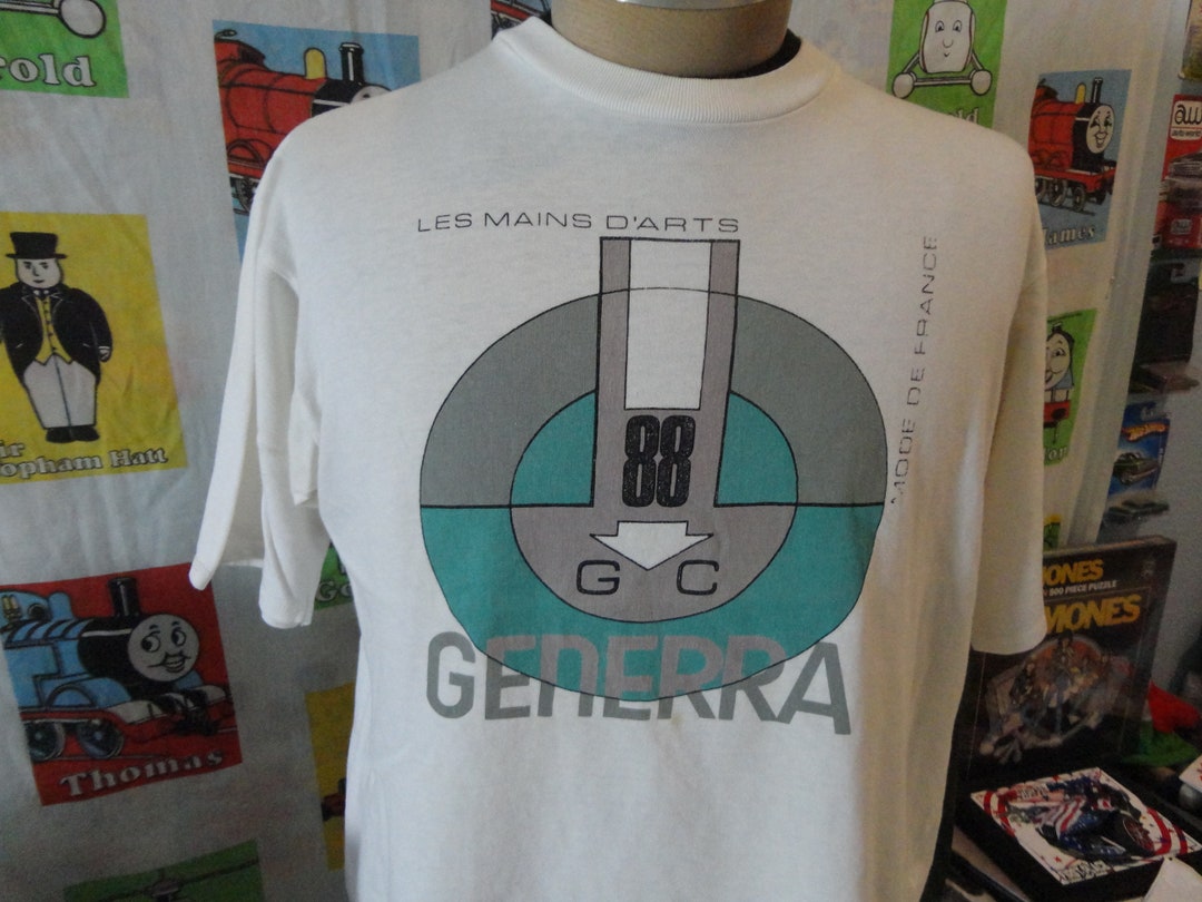 Vintage Generra Tee Les Mains D'arts 88 France T Shirt L - Etsy