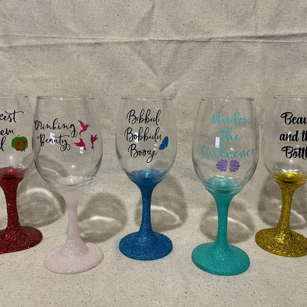 Princess Wine Glass - Etsy