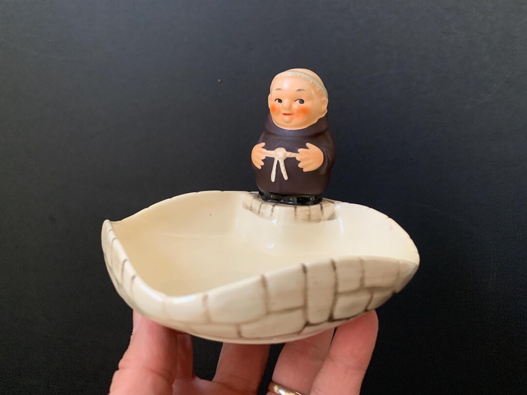 Goebel Friar Tuck Figure Trinket Dish or Tray Made in West Germany ...