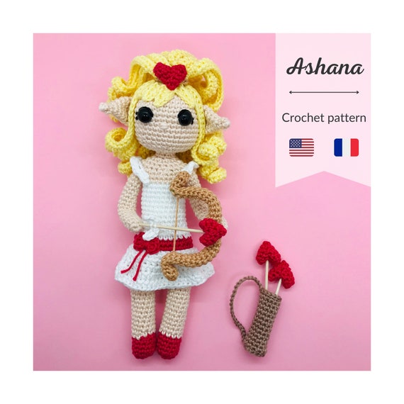 Ashana Cupid Elf: CROCHET AMIGURUMI Pattern / Tutorial / - Etsy
