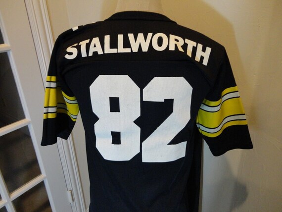 Vtg 70's Black Pittsburgh Steelers #82 John Stallwort… - Gem
