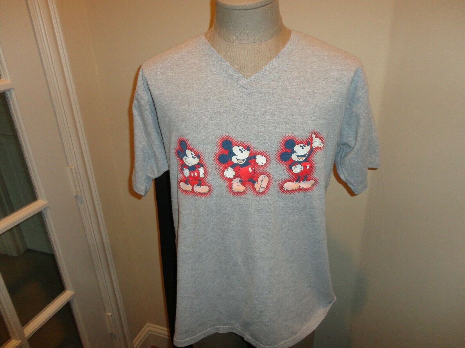 Vtg Mickey Mouse V Neck 90-10 Womens Tshirt Womens Size 14W - Etsy UK