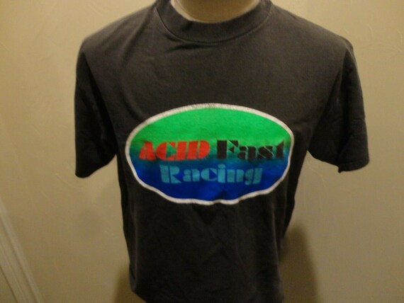 Vtg 90's Black ACID Racing Motorcycle Racing Cotton - Etsy