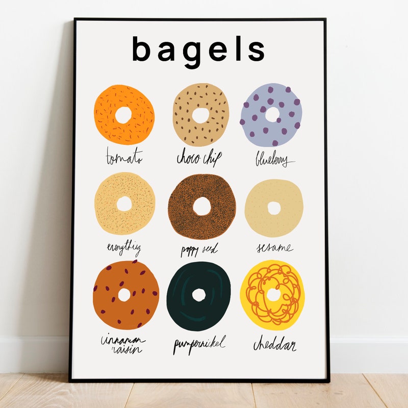 Bagel Art - Etsy