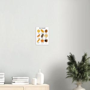 Bread Print, Bread Poster, Food Art Print, Bakery Poster, Food ...