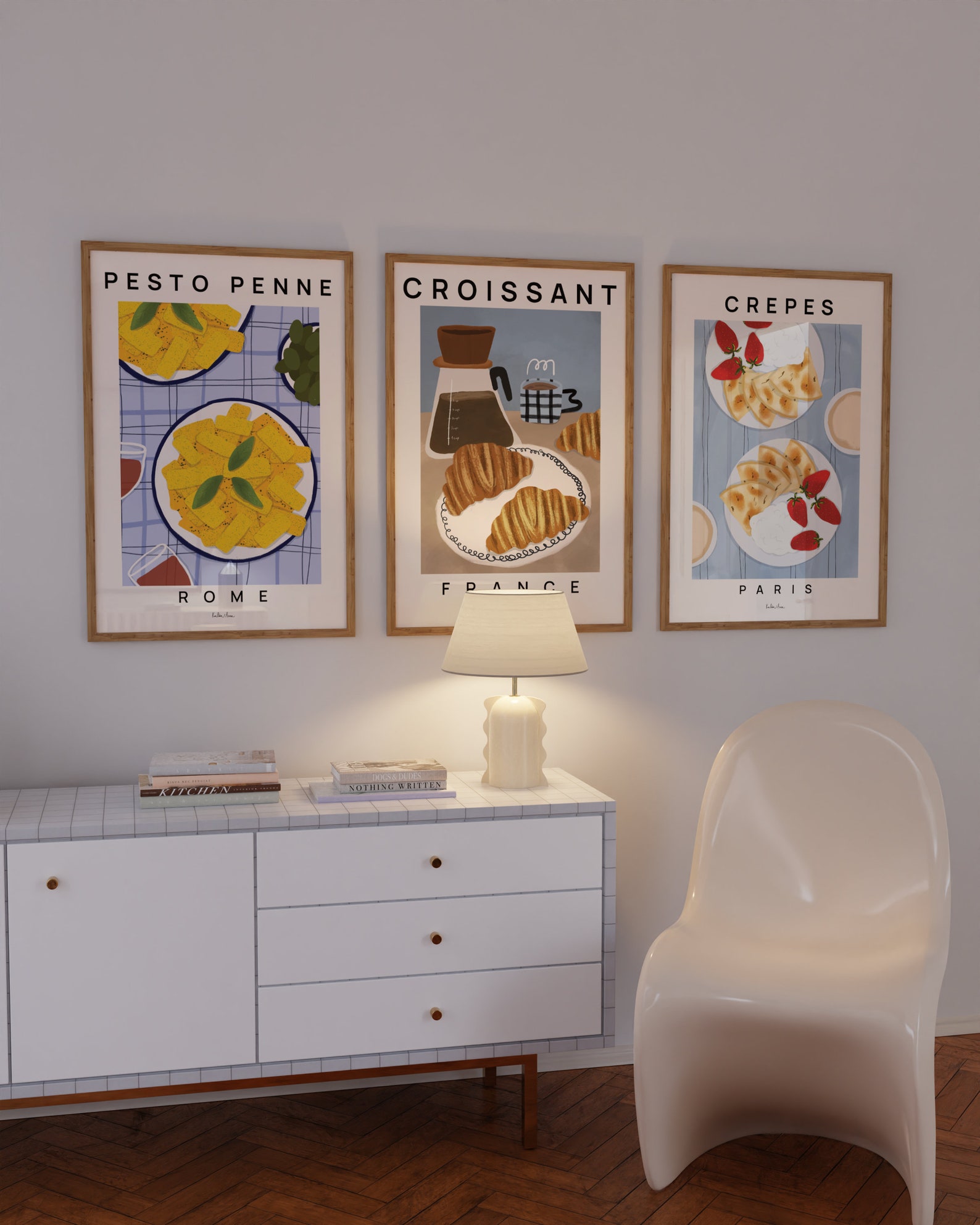 Croissant Poster Food Print French Croissant Poster Bakery - Etsy