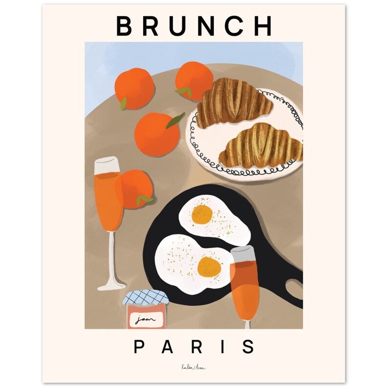 Brunch Poster Food Art Print Brunch Sign Kitchen Wall Art - Etsy