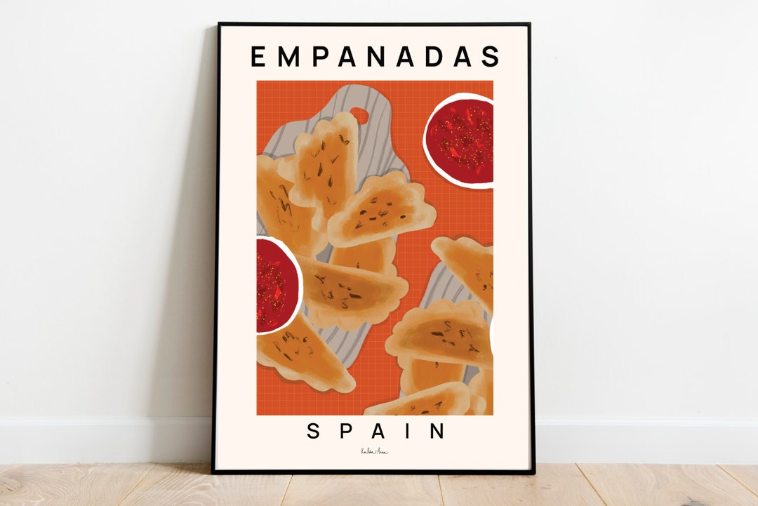Empanadas Art Print, Spanish Food Illustration, Kitchen Wall Art - Etsy