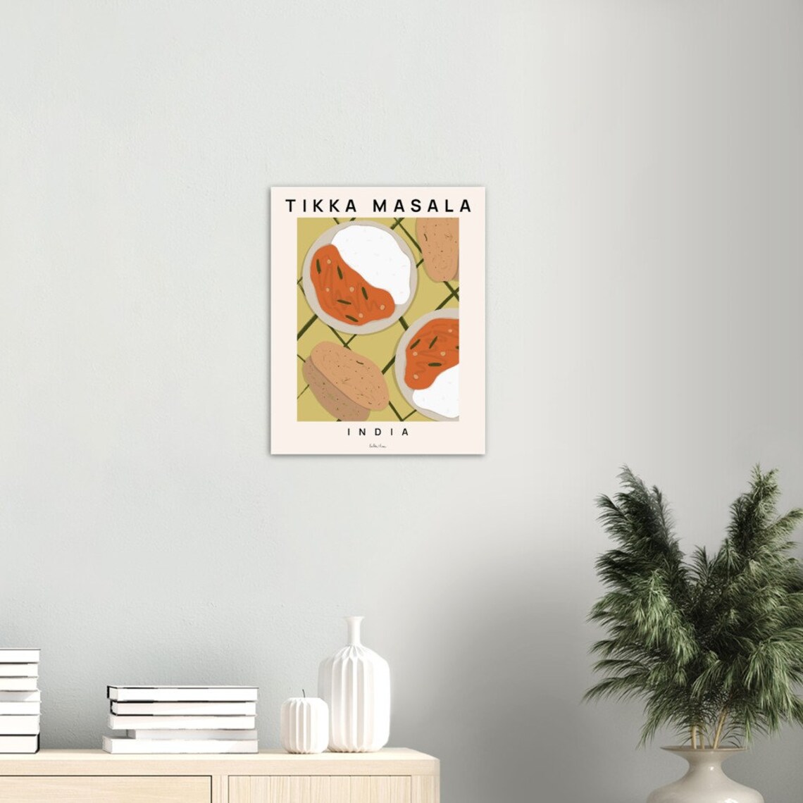 Tikka Masala Poster, Food Art Print, Indian Food Poster, Cosy Kitchen ...