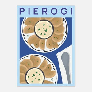 Pierogi Art Print, Polish Food Illustration, Kitchen Wall Decor - Etsy