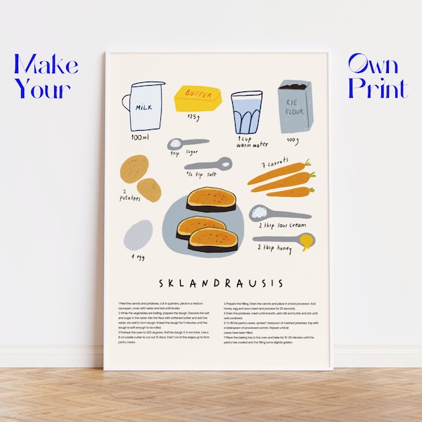 Recipe Illustration - Etsy
