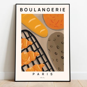 Bakery Art Print, Bread Poster, Boulangerie Art Print, Bread Art Print ...