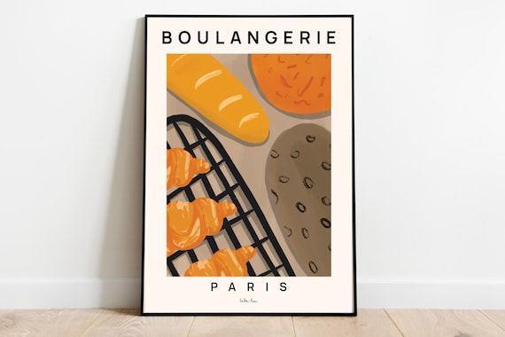 Bakery Art Print Bread Poster Boulangerie Art Print Bread | Etsy