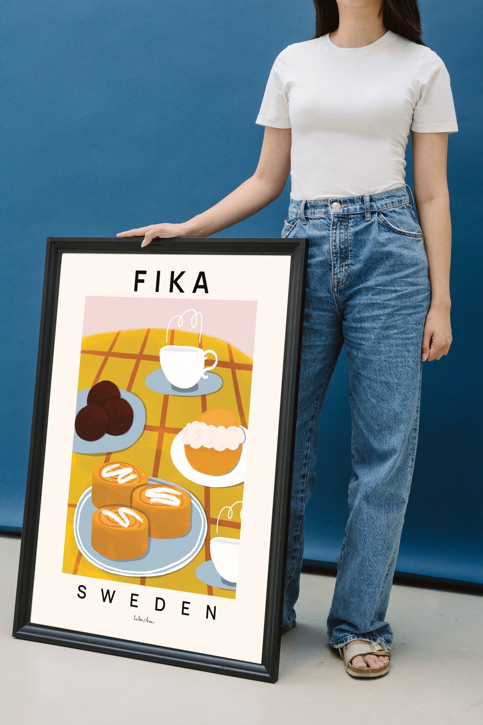 Swedish Fika Art Print, Scandinavian Food Poster (matte) - Etsy