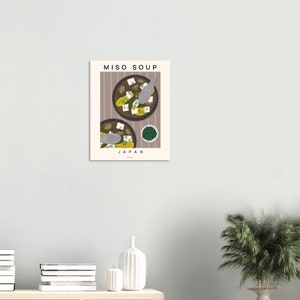 Miso Soup Poster, Food Art Print, Japanese Food Poster, Housewarming ...