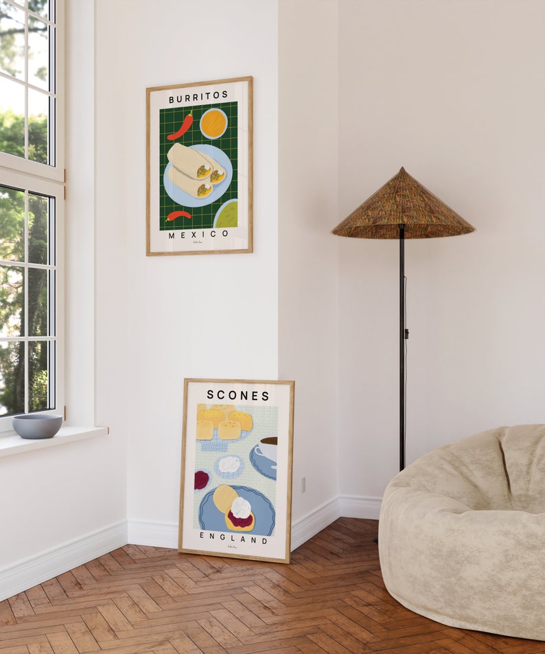 Scones Art Print Desserts Poster British Dessert Art Print - Etsy