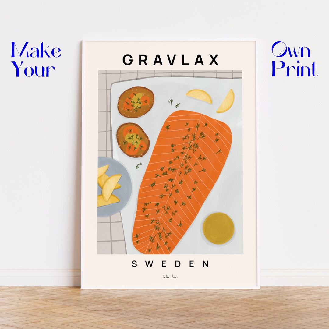 Custom Food Poster, Personalized Food Painting, Food Print, Kitchen ...