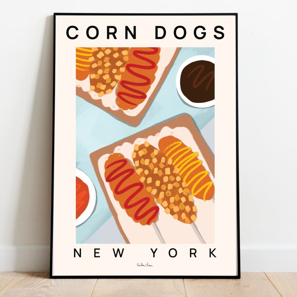 Corn Dog Art - Etsy