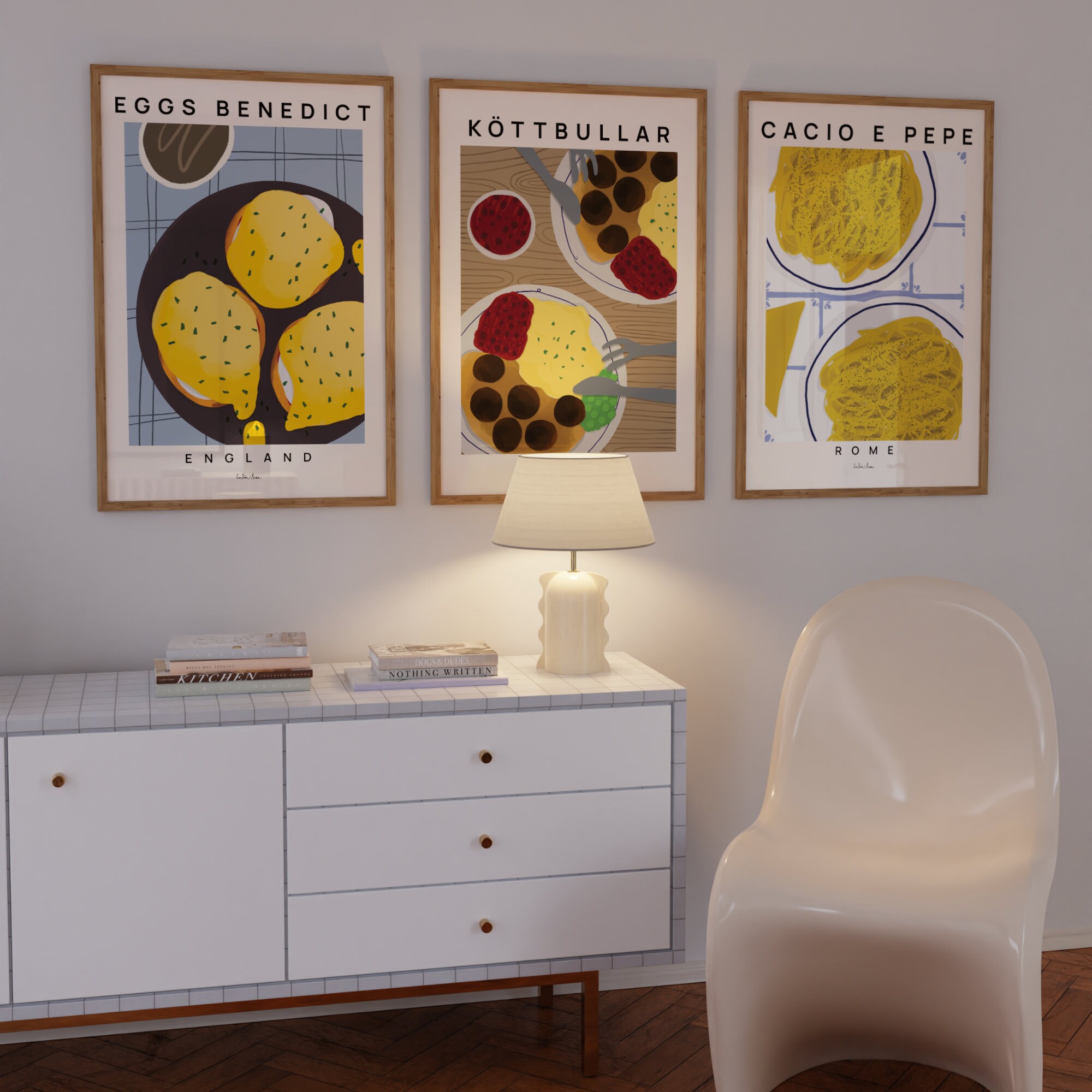 Swedish Meatballs Poster, Kottbullar Food Art Print, Stockholm Print ...