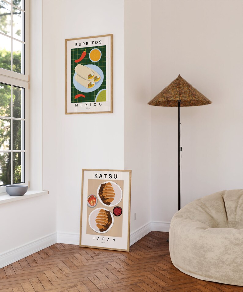 Katsu Curry Print Japan Food Poster Asian Food Art Modern - Etsy UK