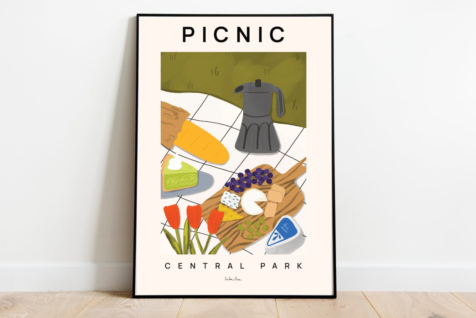 Picnic Poster Food Art Print Kitchen Wall Art Food - Etsy