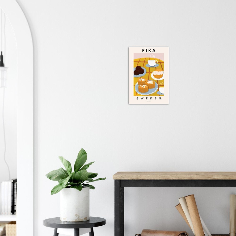 Fika Poster Swedish Fika Art Print Scandinavian Print | Etsy UK