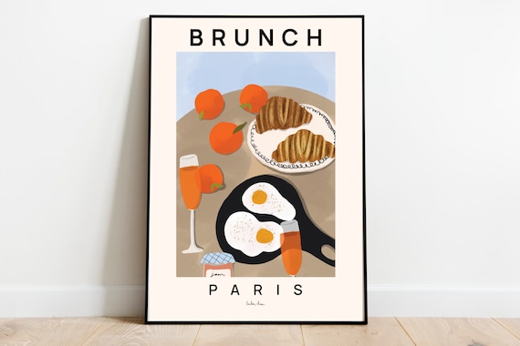 Brunch Poster Food Art Print Brunch Sign Kitchen Wall Art - Etsy