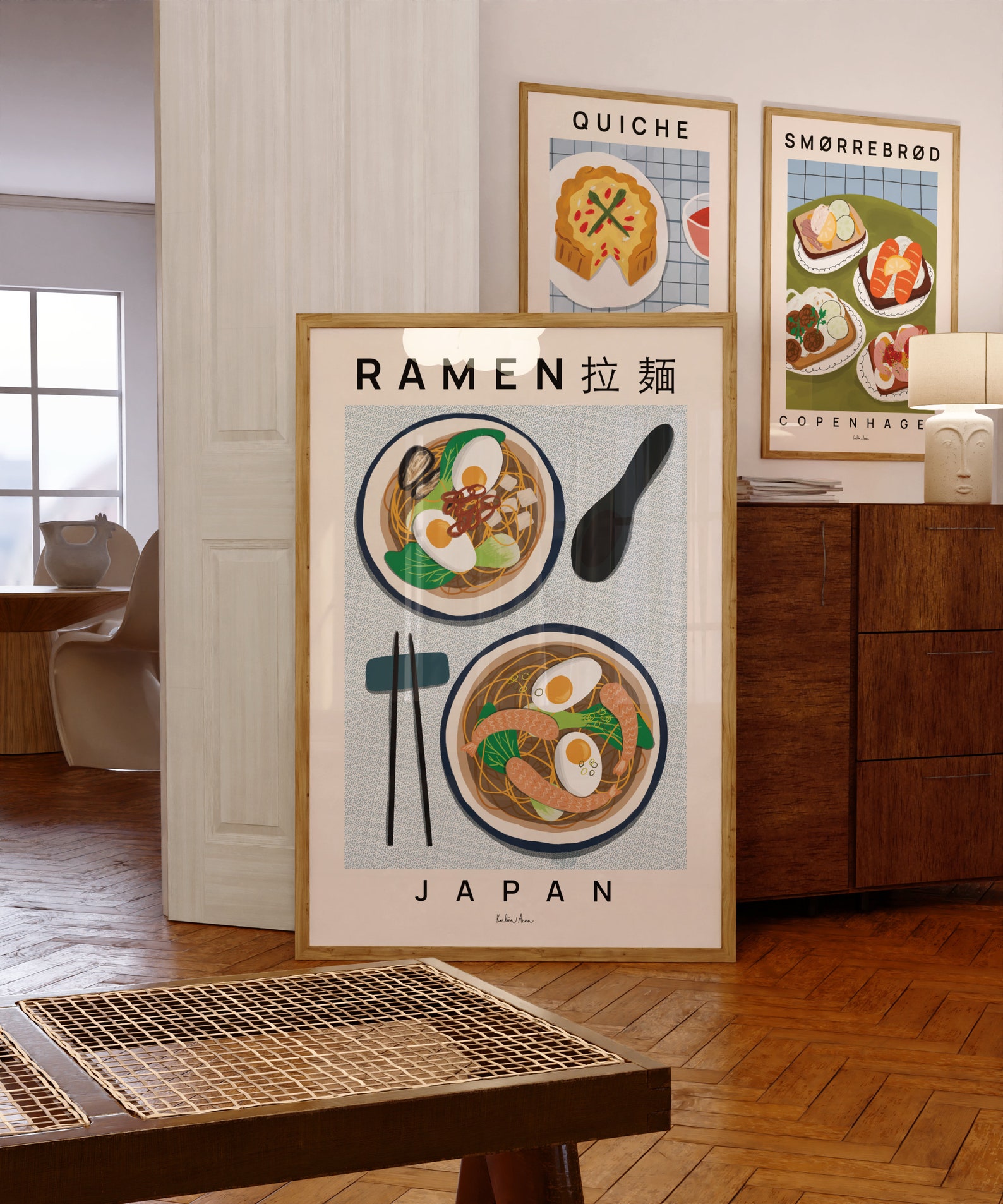 Ramen Art Print Ramen Poster Ramen Illustration Japanese - Etsy