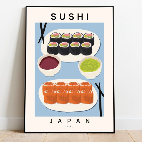 Sushi Poster - Etsy