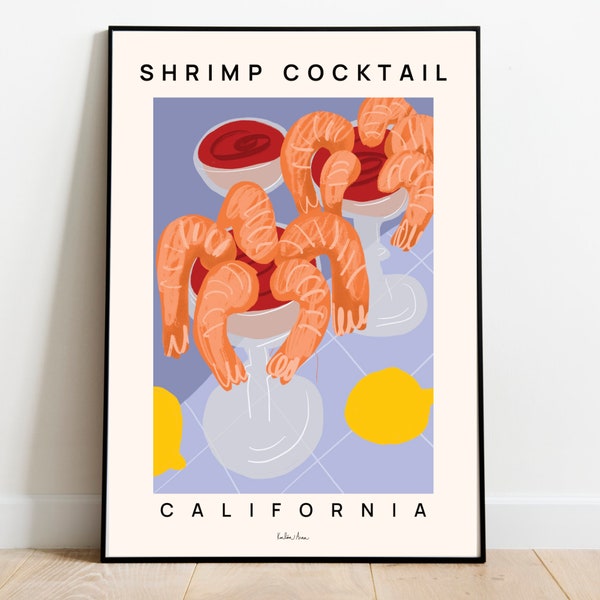 Shrimp Art - Etsy