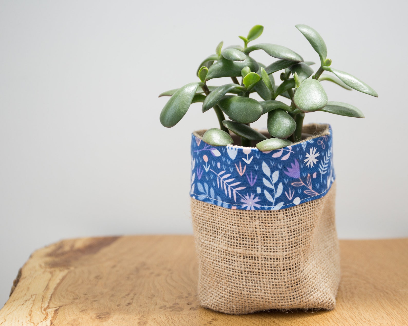 SET OF 2 Plant Pot Covers Hessian Plant Pot Flower Vase | Etsy