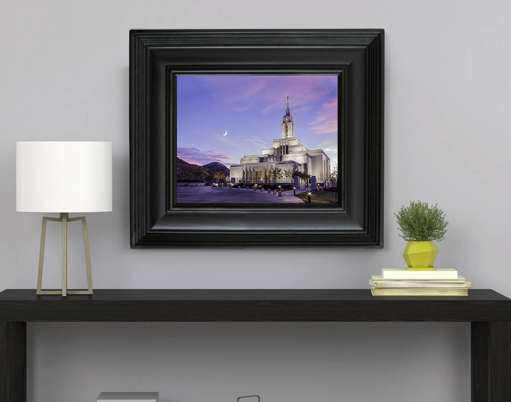 Draper LDS Temple at Sunset 14x11 Fine Art Print - Etsy