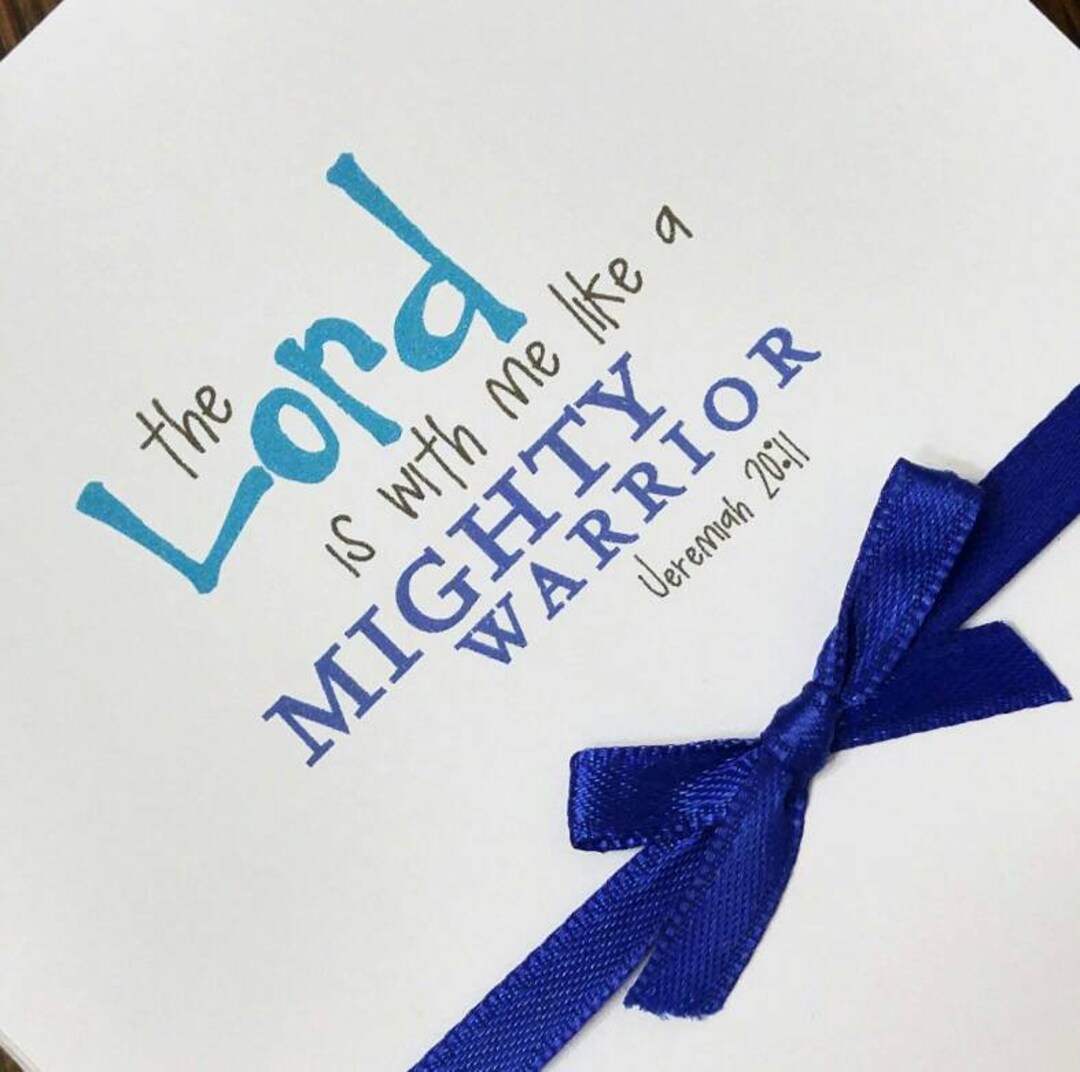 Mighty Warrior Bible Verse Cards – Christian Encouragement, Set of 10 ...