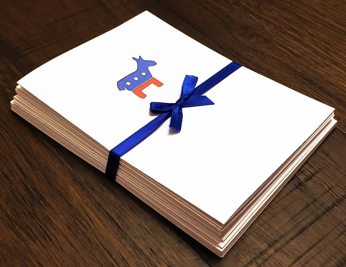 Democratic Party Donkey Cards - Set of 10 / American Pride, USA Cards ...