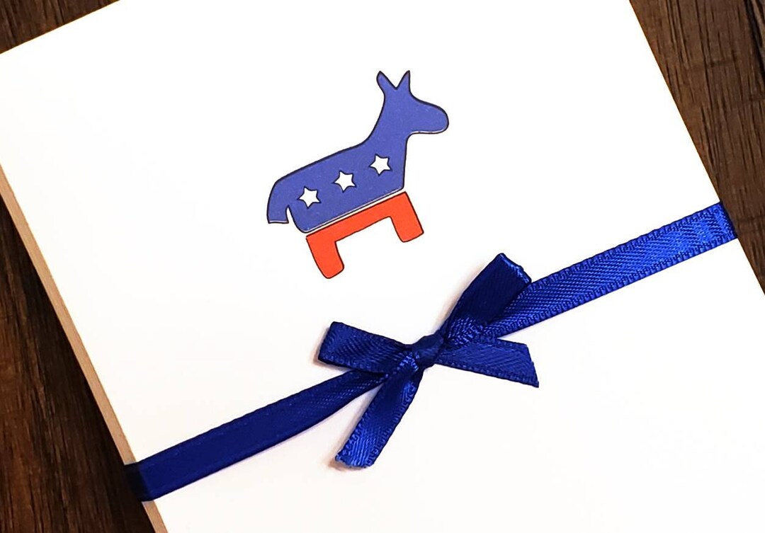 Democratic Party Donkey Cards - Set of 10 / American Pride, USA Cards ...