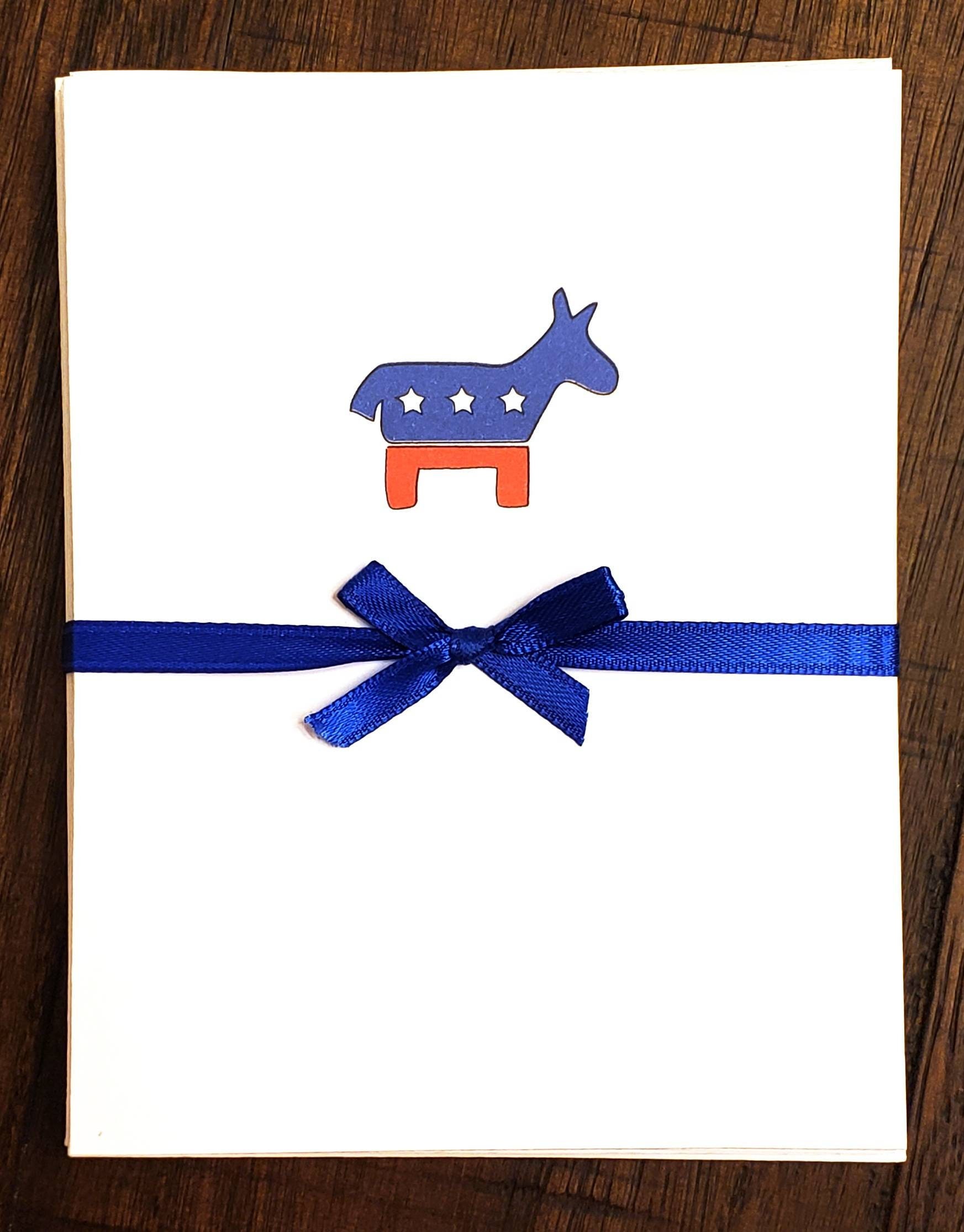 Democratic Party Donkey Cards - Set of 10 / American Pride, USA Cards ...