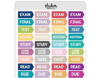 Study stickers | Etsy